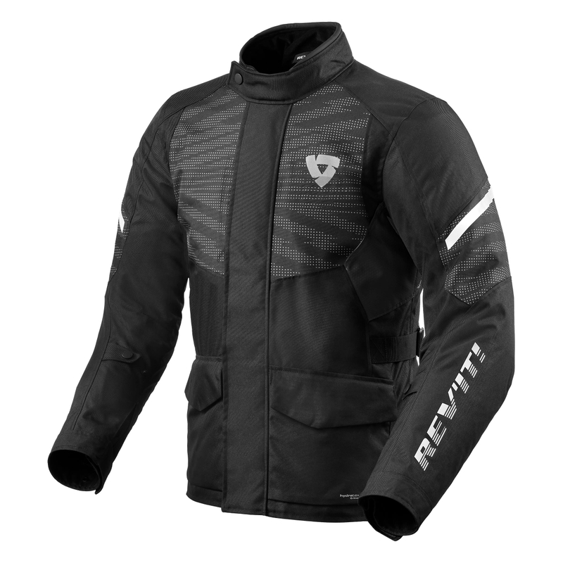 Chaqueta de moto Revit Duke H2O negra liquidación | Motozem.es