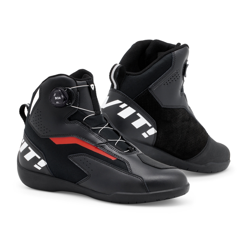 Botas de moto Revit Jetspeed Pro Negras y Rojas | Motozem.es